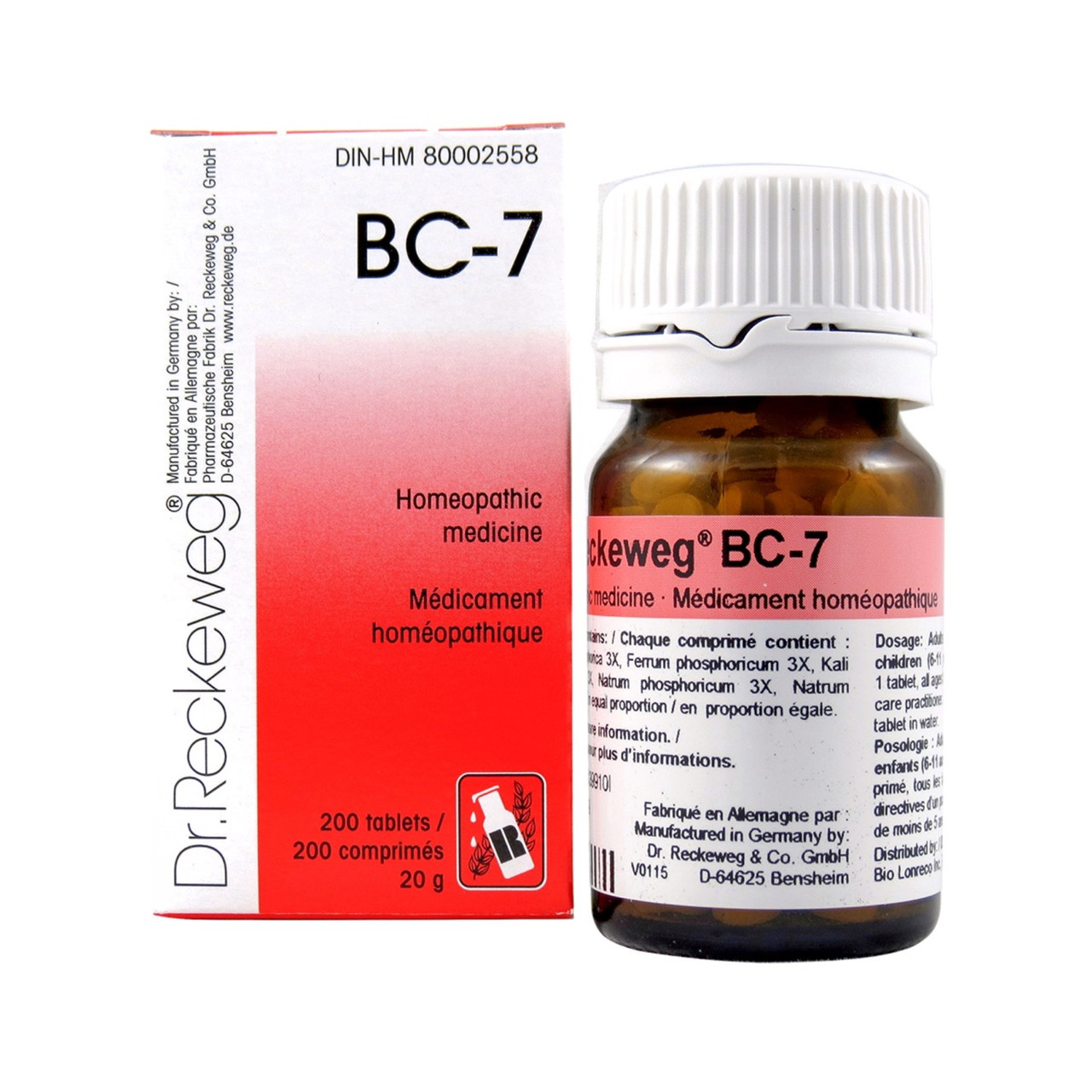 Dr Reckeweg BC7 - 200 Tablets | Buy BC7 by Dr Reckeweg | BC7