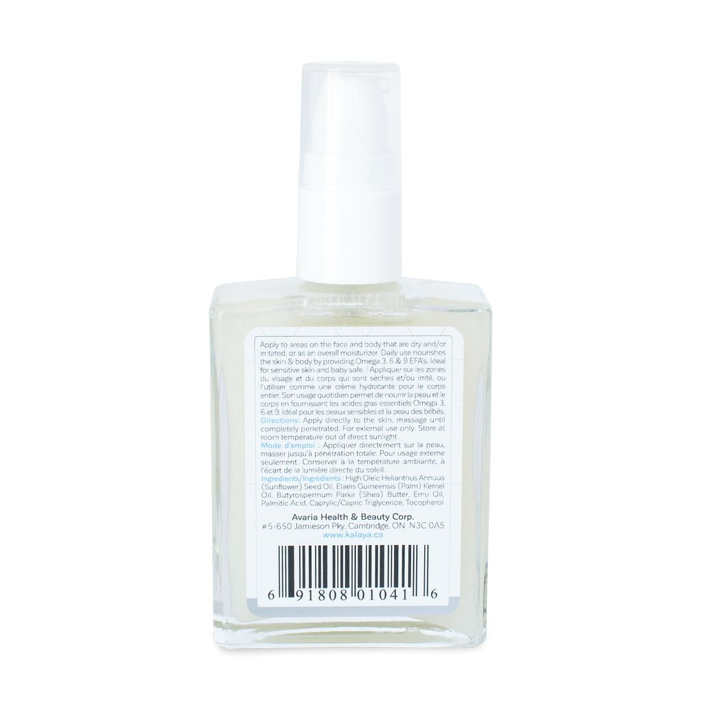 Kalaya Emu Oil 60 Ml | Pure Emu oil | For dry & irritated skin