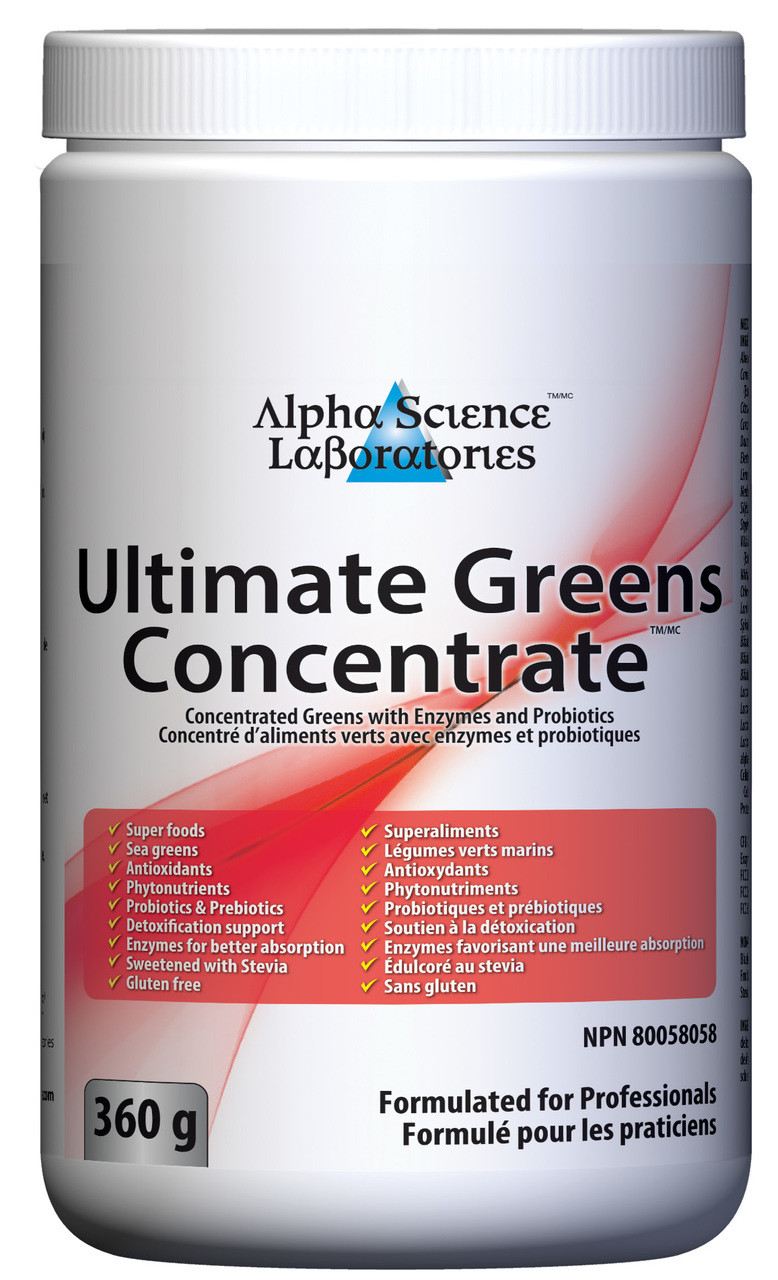 Alpha Science Ultimate Greens Powder | Greens with Enzymes & Probiotic