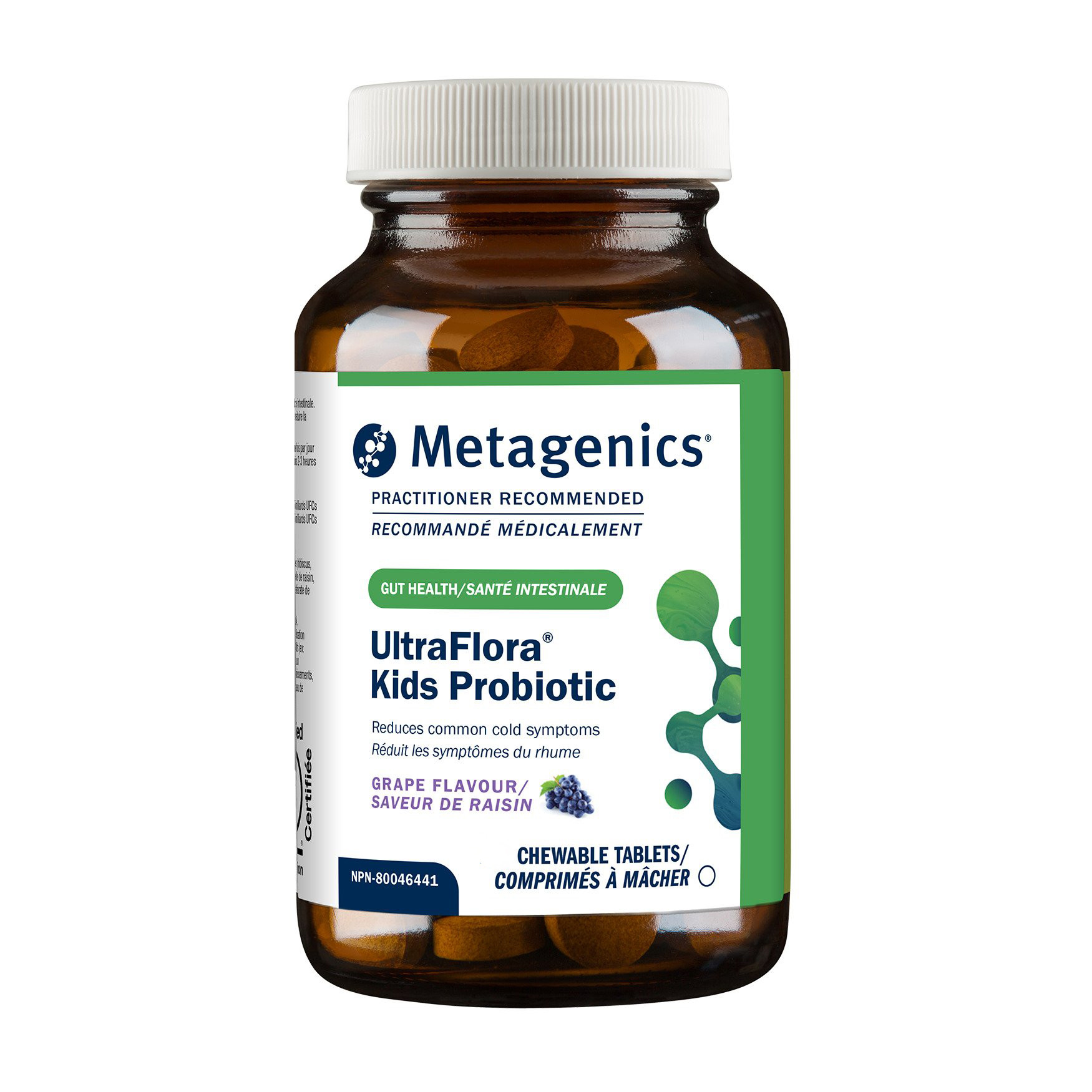 Metagenics UltraFlora Kids Probiotic 60 Chewables | Buy in Canada