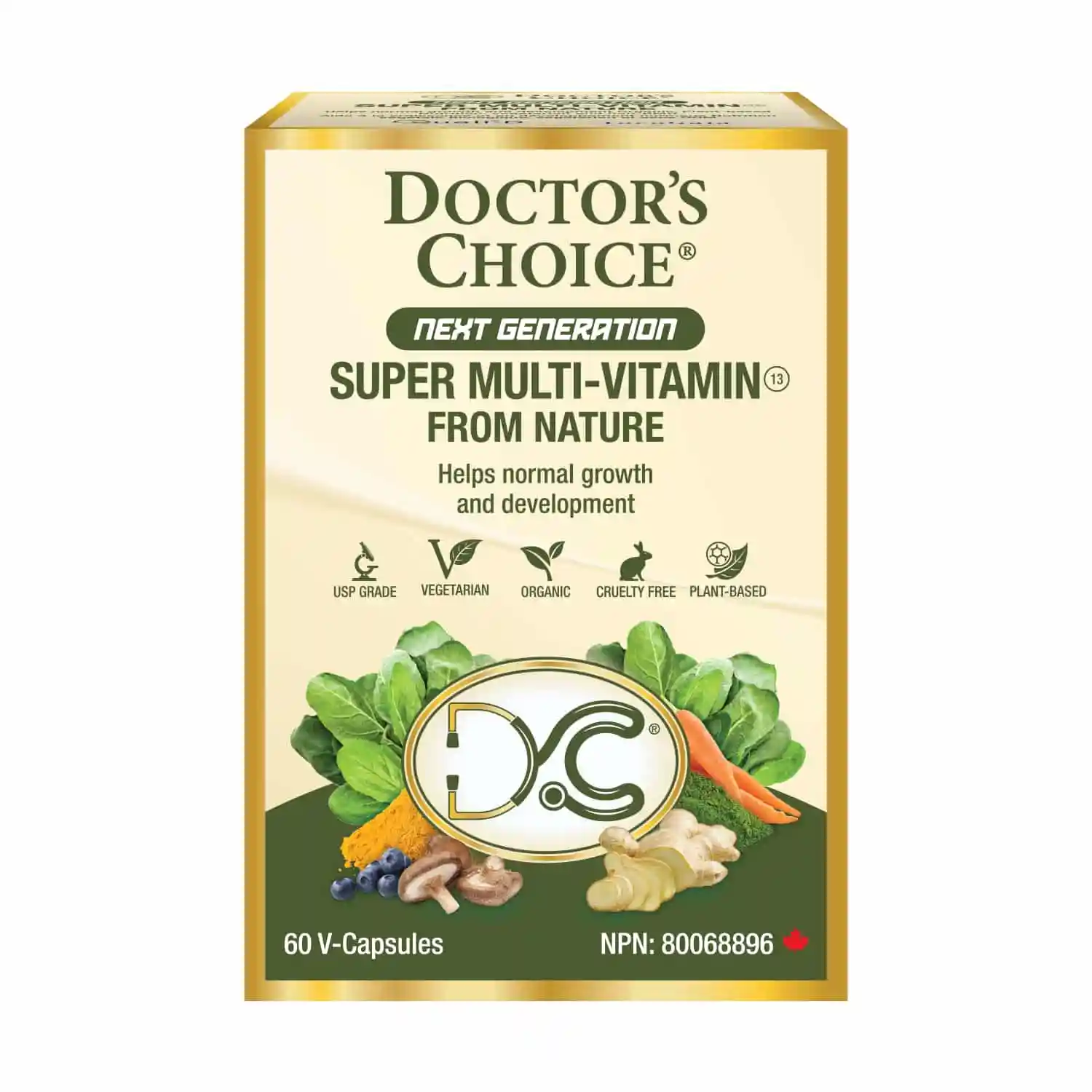 Doctor’s Choice Next Generation Super Multi-Vitamin From Nature 60 Veg ...