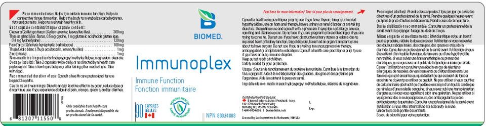 Biomed Immunoplex 90 Capsules | Immunoplex | Thymus Gland