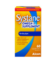 Systane Omega-3 Supplement For Dry Eyes 60 Liquid Gels