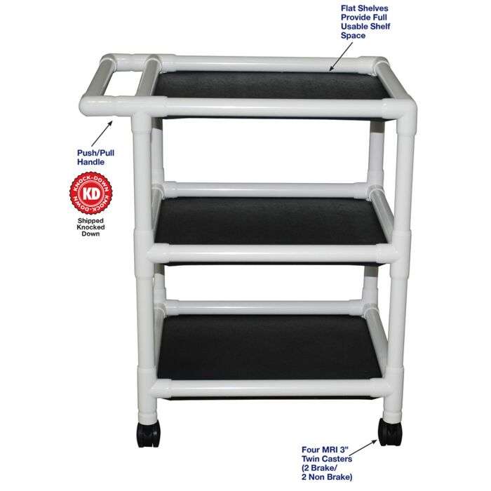 MRI Conditional Mini Mobile Shelf Cart | Eljay X-ray