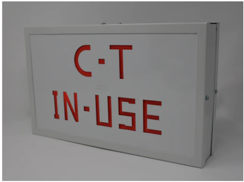 CT In-Use Sign Illuminated 12" x 2.5" x 7" | Eljay X-Ray