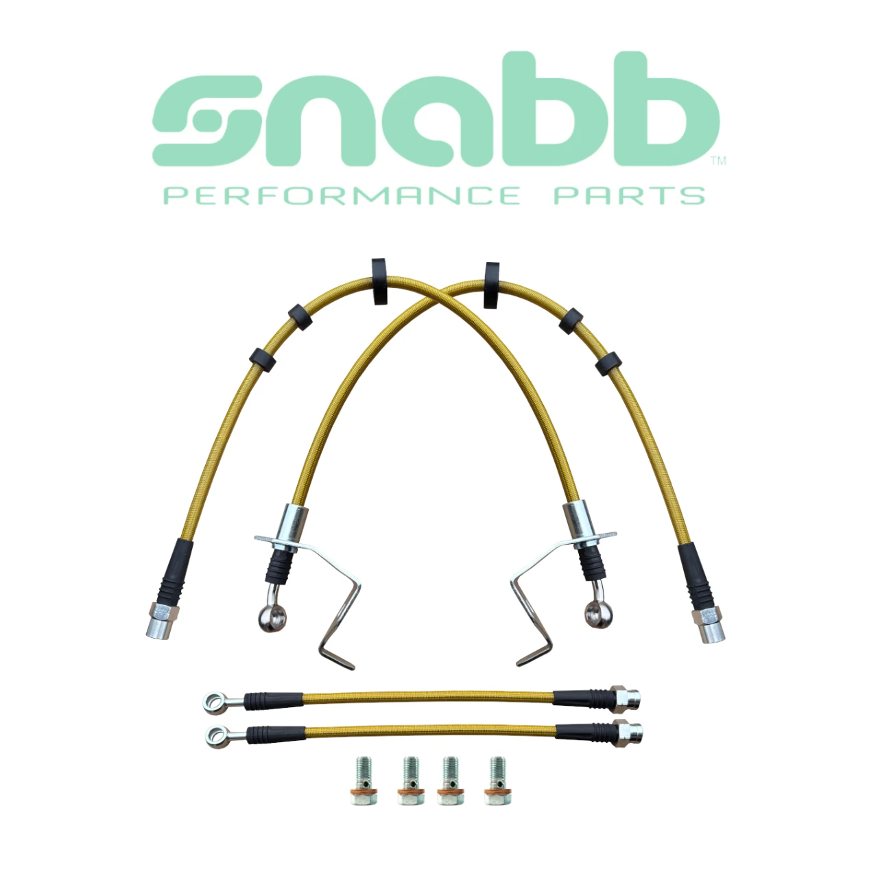 Stainless Steel Front Brake Line Kit, Volvo S60/V60 Polestar 2015-2018