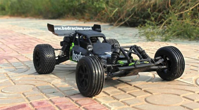 BSD BS709T Baja 1/10 2WD Brushed RTR Buggy Yellow with EN20 3A Fast Charger