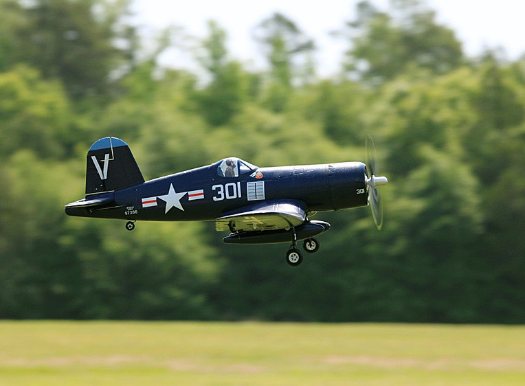 FMS 800mm F4U Corsair Mini Warbird (V2) Ready to Fly + Reflex Stablizer ...