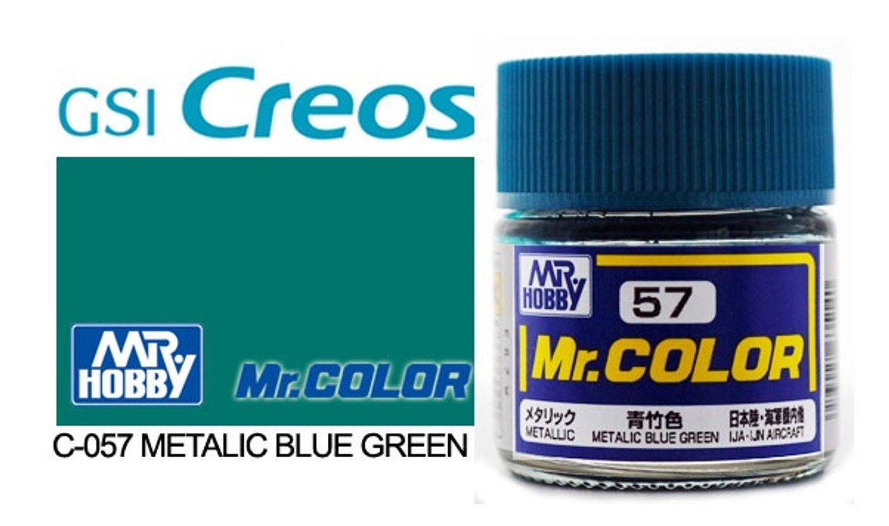 Gunze - C057 Mr Color Metallic Blue Green - Hobby Station Gunze - C057 Mr Color Metallic Blue Green - Hobby Station