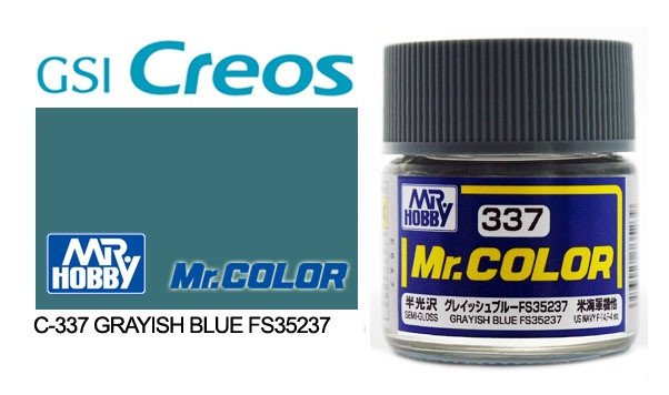 Gunze - C337 Mr Color Semi Gloss Greyish Blue FS35237 - Hobby Station