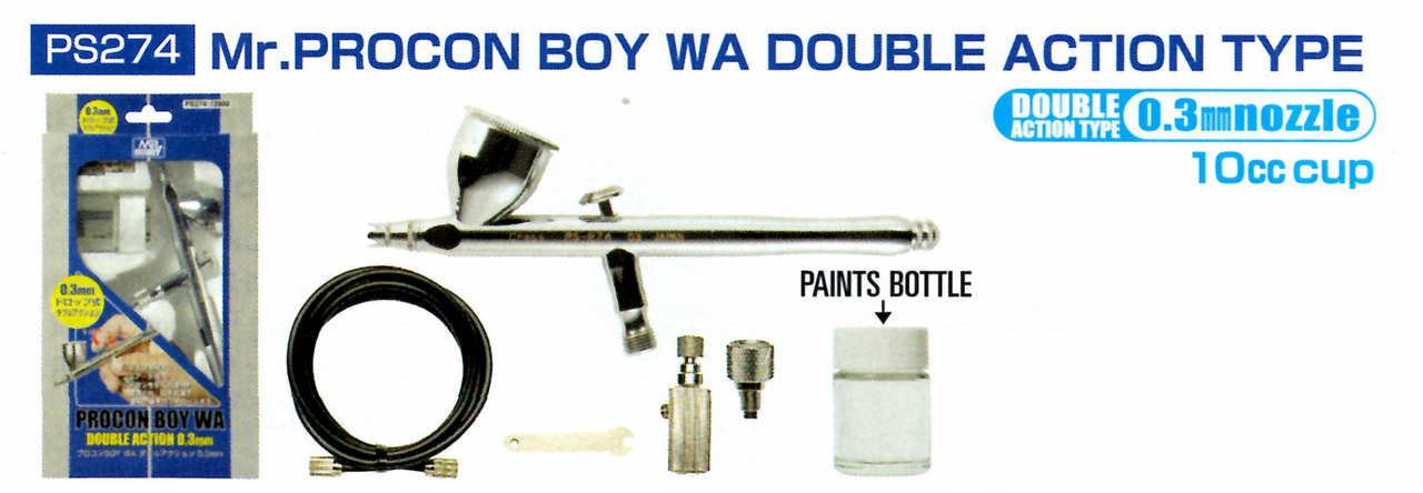 Mr Hobby GSI Creos Mr. Airbrush Procon Boy PS-274 0.3mm - Hobby Station