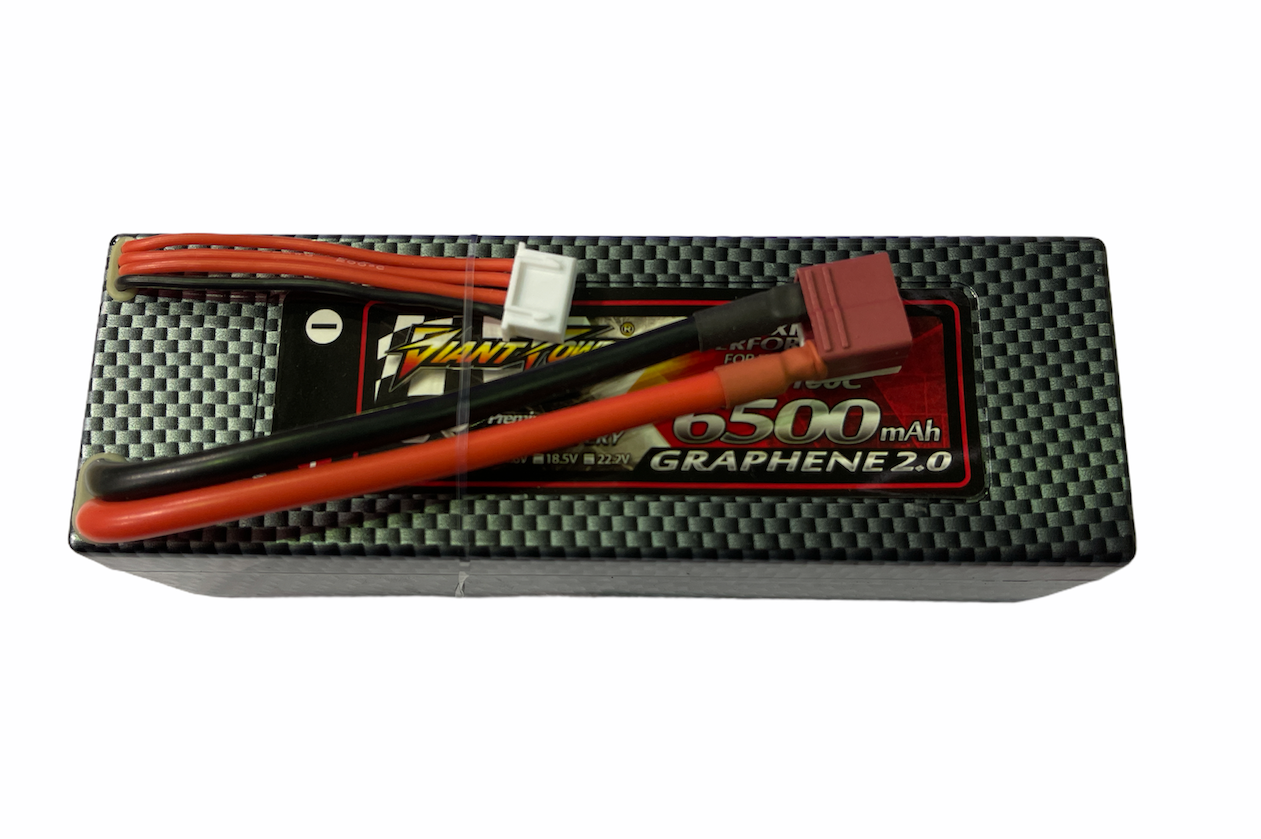 Giant Power 3S 11.1V 6500mAh 80C Hardcase Li-Po w/ T-Plug, lipo battery