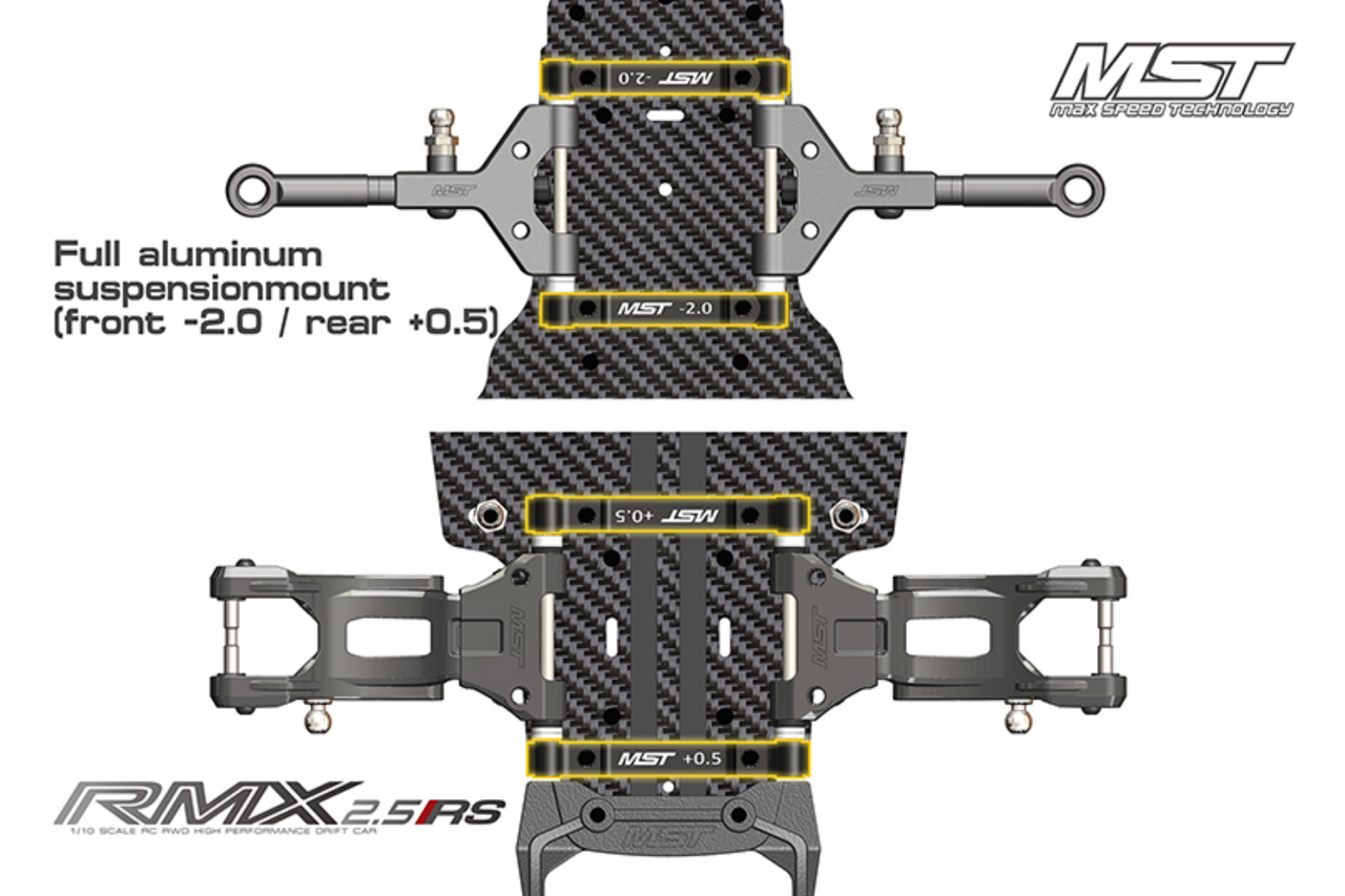 MST RMX 2.5 RS BLACK 1/10 RWD Drift Car KIT [532199BK] - Hobby Station