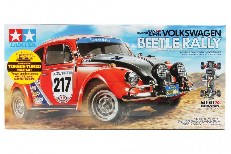 Tamiya 58560 - 1/10 Volkswagen Beetle Rally MF-01X Chassis VW [ESC ...