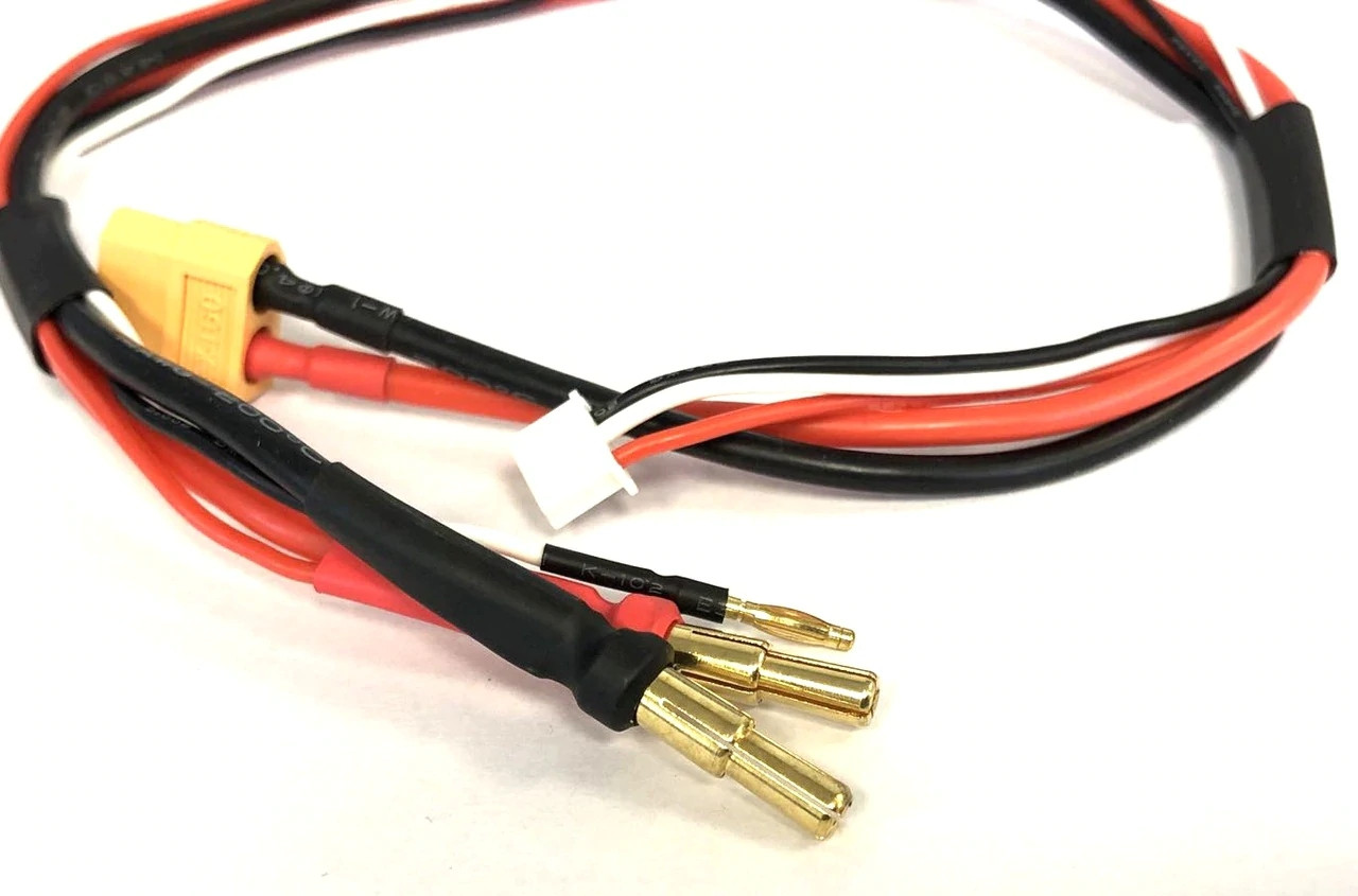 2S Charging Lead cable 50cm (4mm/5mm) with Balance lead (straight ...
