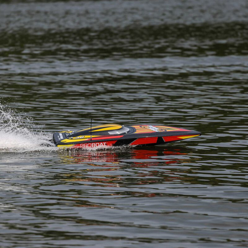 Sonicwake V2 36" Self-Righting, Brushless 50+ Mph Black: RTR RC boat ...