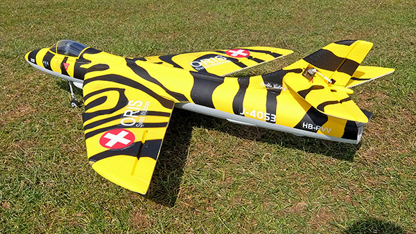 DYNAM HAWKER HUNTER RC Jet 6S Flaps Retracts - PNP | HobbyStation