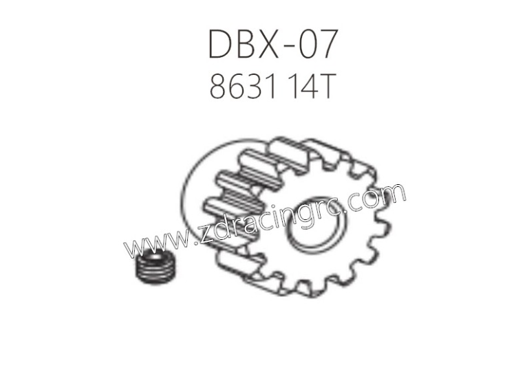 ZD Racing 14T Motor Gear For DBX07 - Hobby Station
