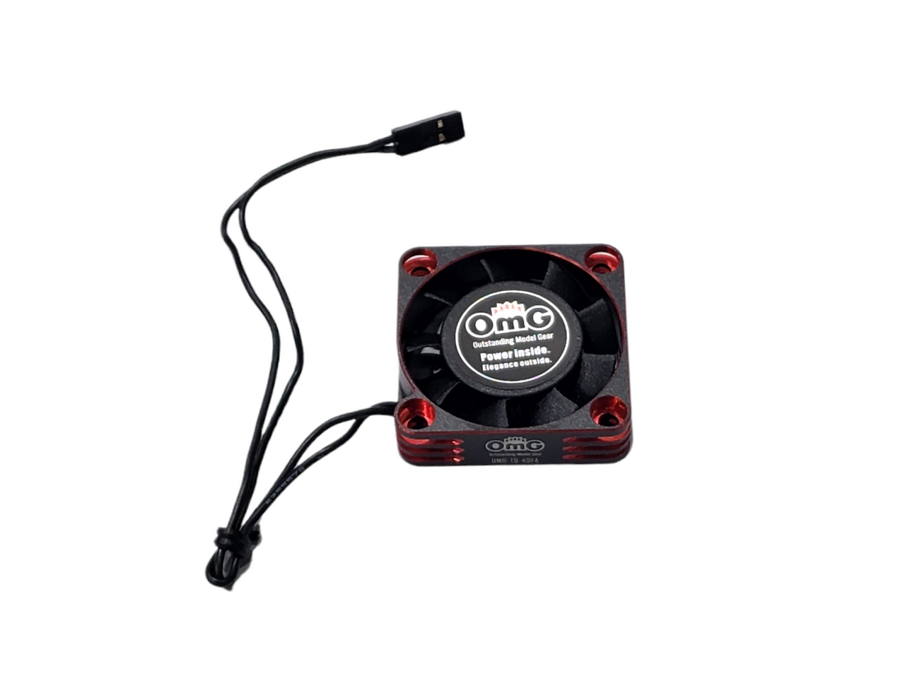 OMG Aluminium Frame Cooling Fan for Motor 40x40x10mm - RED - Hobby Station