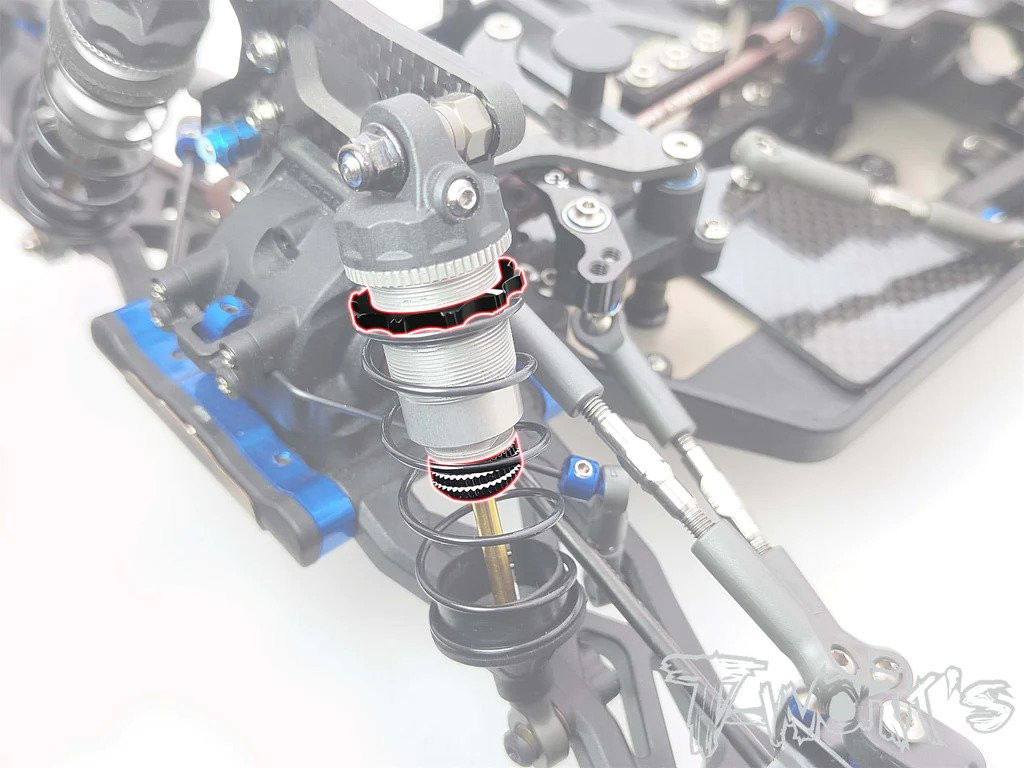 T-Works Aluminium 13mm Shock Adjustable Nut With Mark And Collar ( For ...