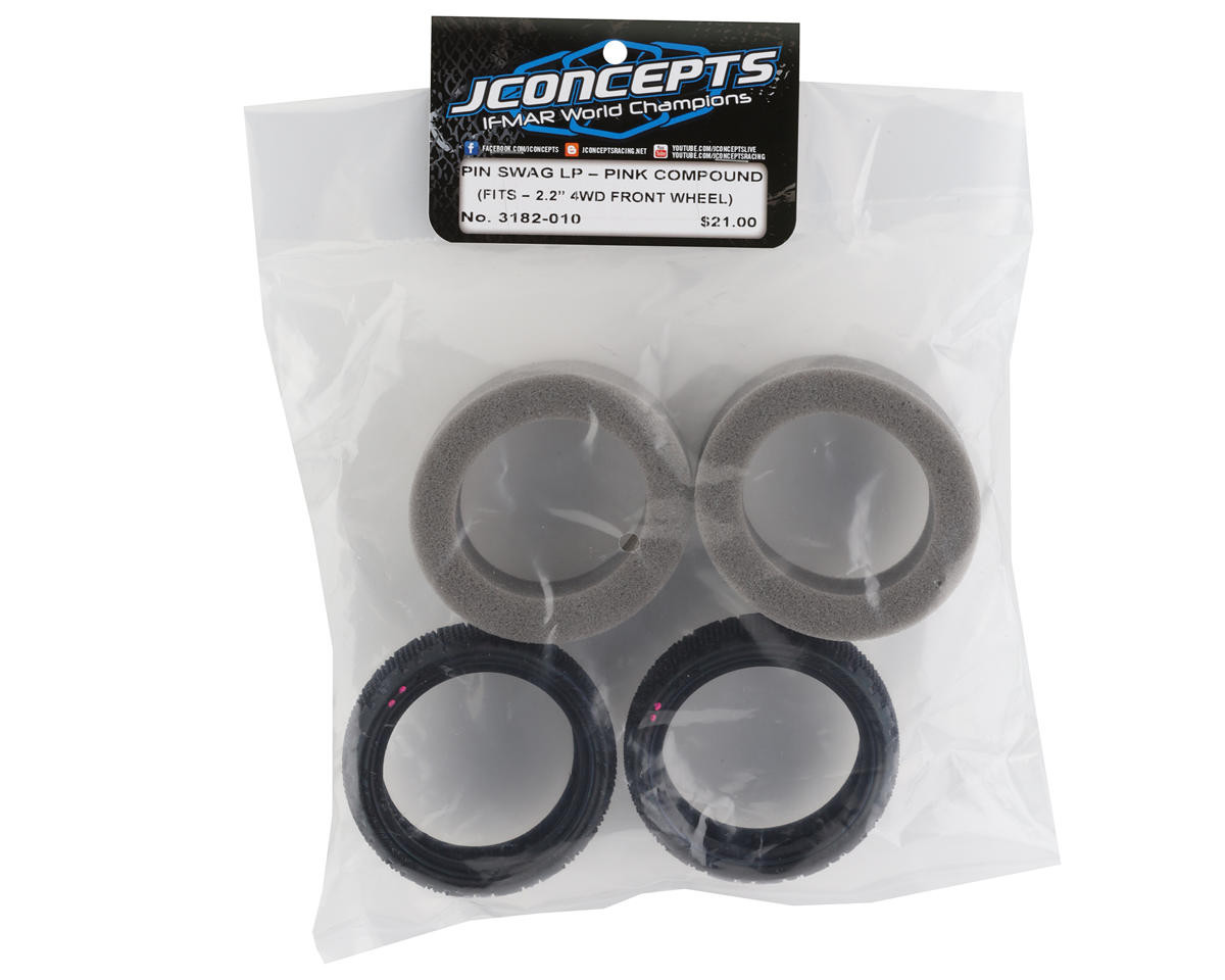 JConcepts Pin Swag Carpet 2.2" 1/10 4WD Buggy Front Tires (2) (Pink ...