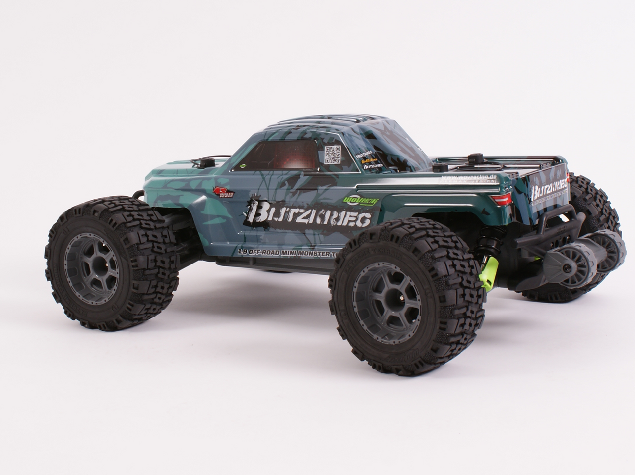 WOV Racing Mustangs 4S Brushless Monster Truck 1/9 Scale RTR - Blue