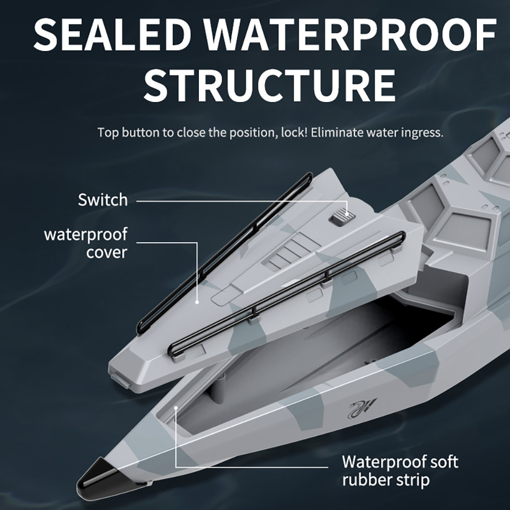 TY727 High Speed RC Jetboat 30km/h 2.4GHz - Grey