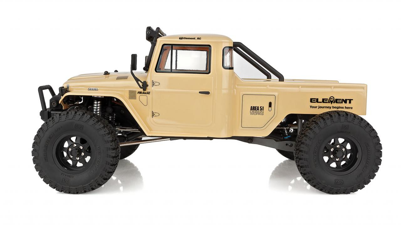 Element RC Enduro Zuul Trail Truck 4x4 RTR 1/10 Rock Crawler (Tan) w/2 ...