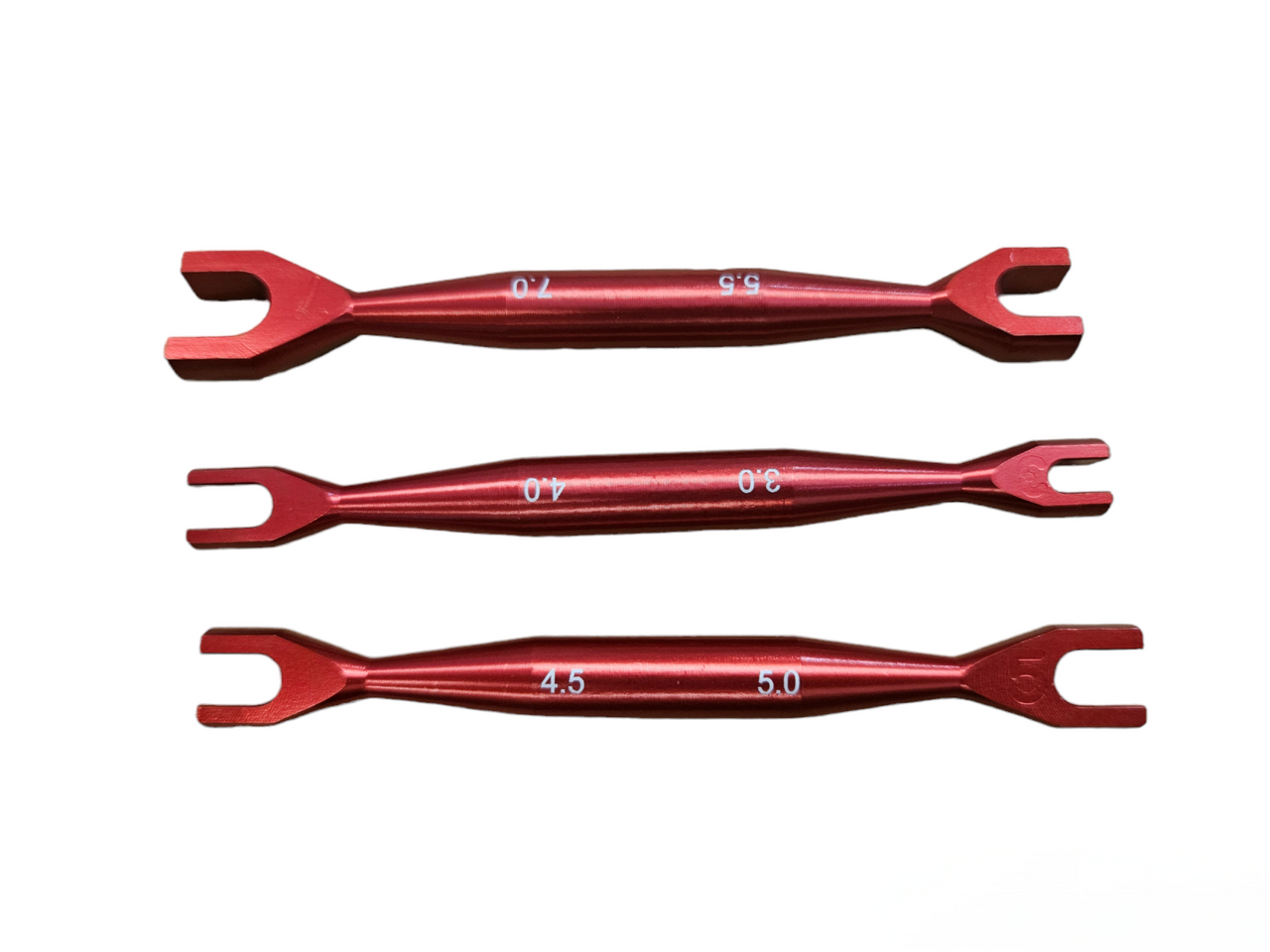 Hobby Station Aluminum Turnbuckle Wrench Set (RED)