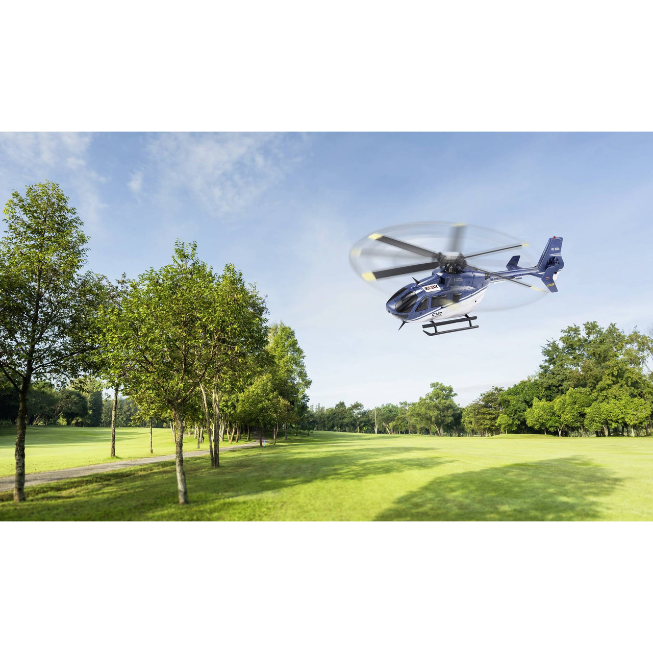 RC ERA C187 RC Helicopter - 2.4G 4CH Single Blade EC-135 Scale 6-Axis ...