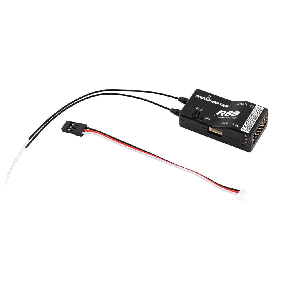 RadioMaster R88 V2 2.4GHz 8ch Receiver (D8/D16/SFHSS) - Hobby Station