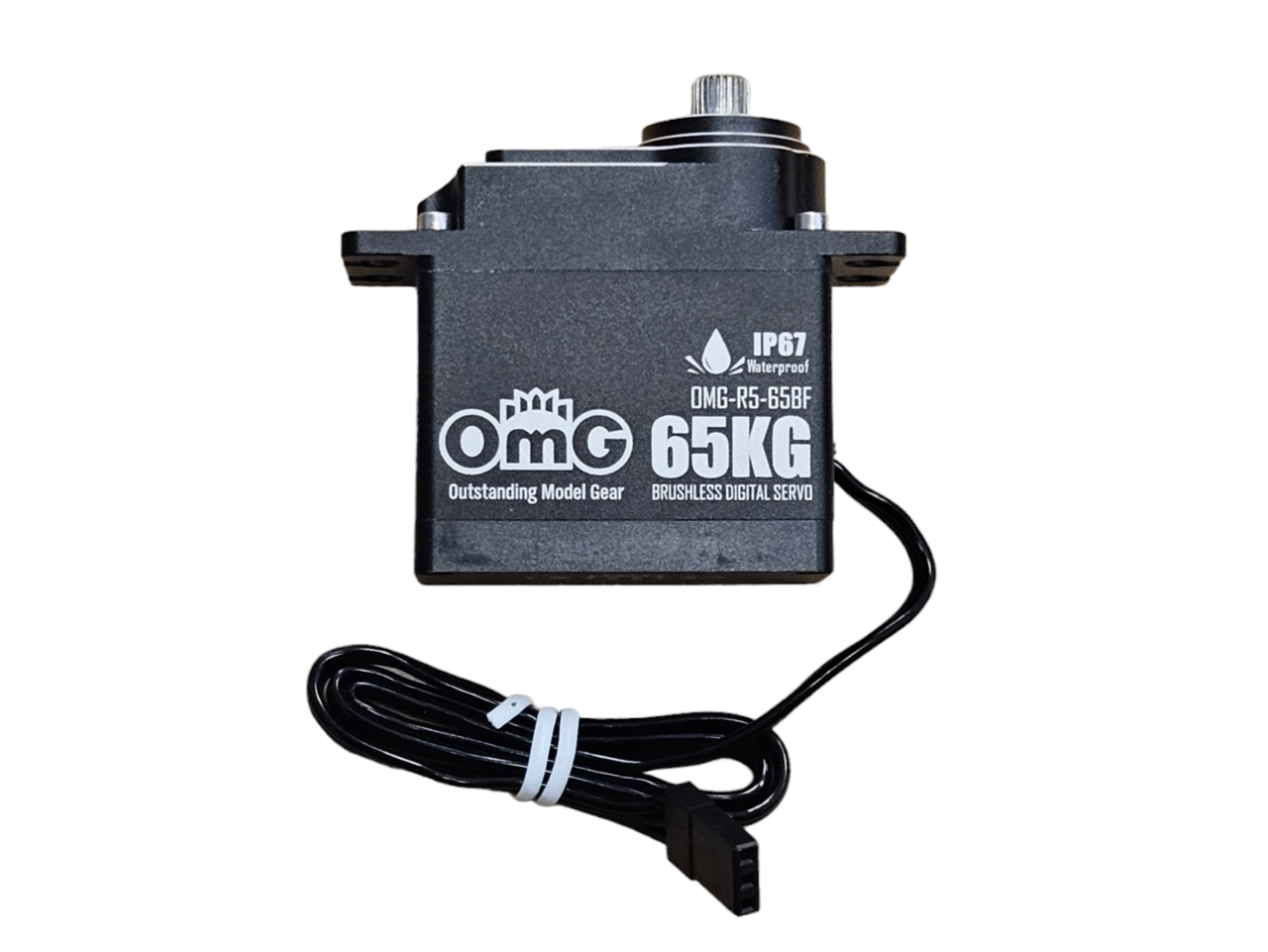OMG 65KG brushless servo with stainless steel gear, IP67 waterproof (R5 ...