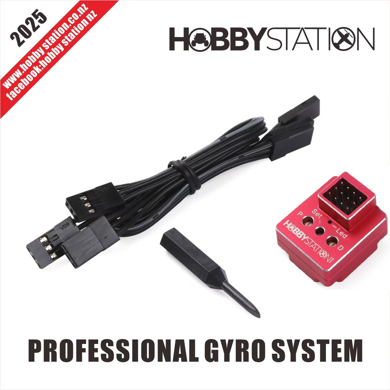 Hobby Station Professional V6 Gyro For Drift Car with Priority & Damper ...