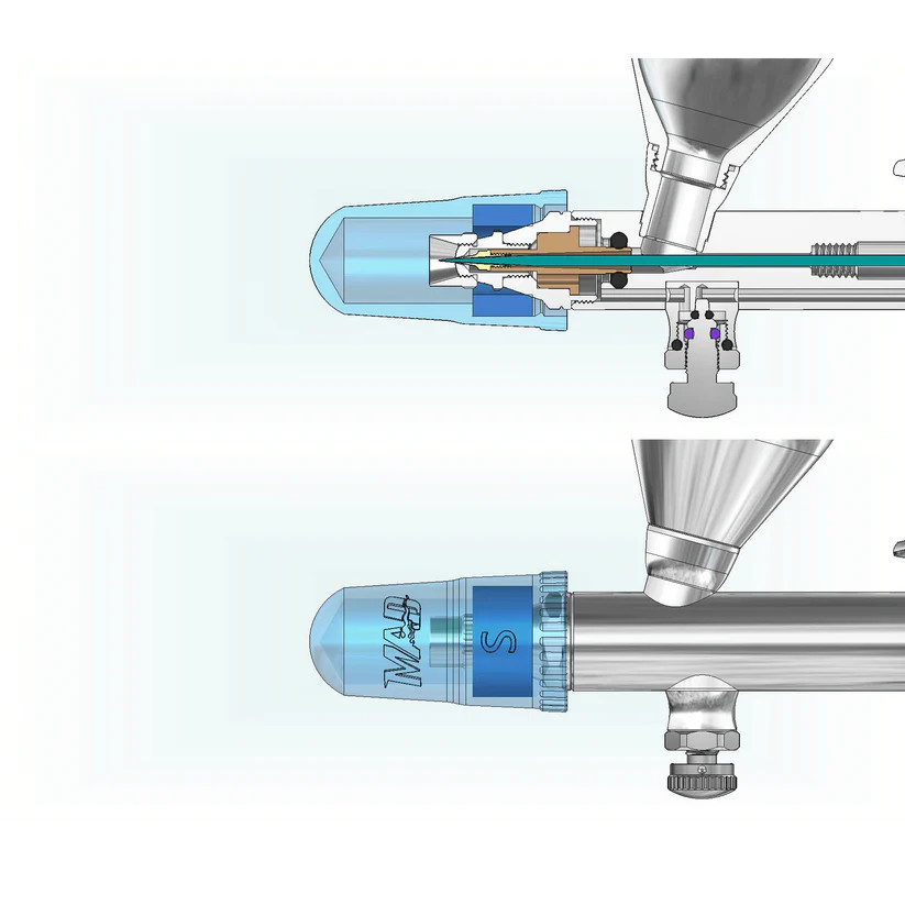 Madworks Hard Caps for Back Flushing Airbrush Cleaning AC-002 - Hobby Station