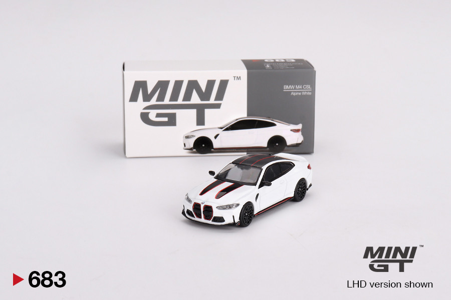 Mini GT BMW M4 CSL Alpine White - Hobby Station
