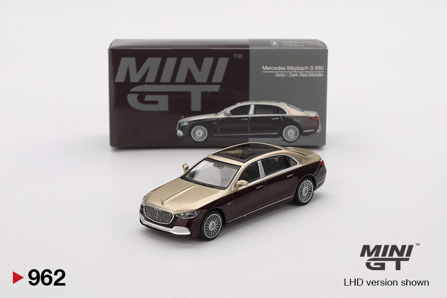 Mini GT Mercedes-Maybach S 680 Gold / Dark Red Metallic - Hobby Station