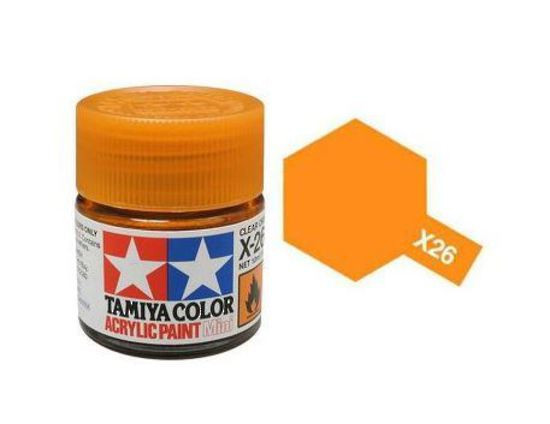 Tamiya X-26 Gloss Acrylic Paint Clear Orange [81526] - Hobby Station