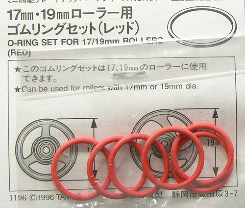 Tamiya 4wd Mini O-ring Set for 17mm 19mm Rollers Red - Hobby Station