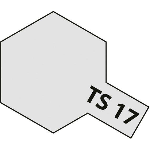 Tamiya TS-17 Spray Aluminium Silver [85017] - Hobby Station