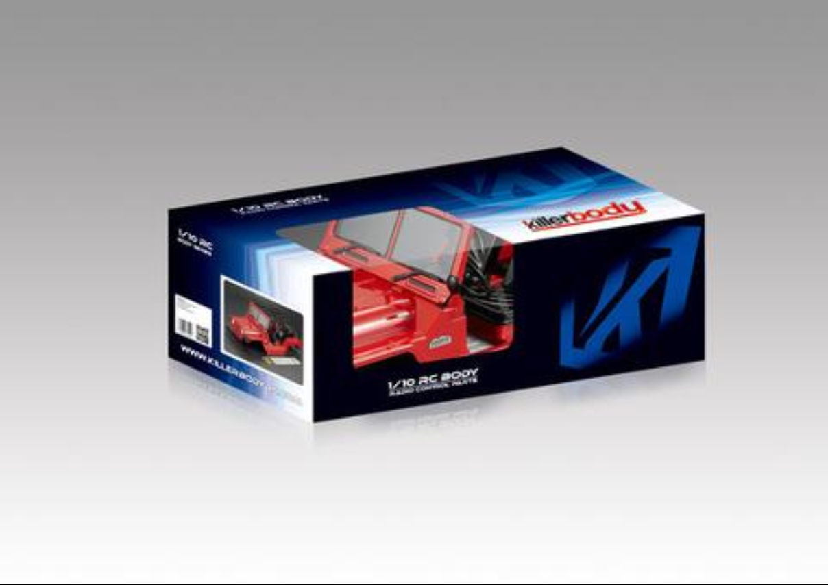 Killer Body 1/10 Scale Crawler Finished Body WARRIOR Red (Printed ...