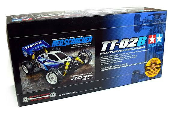 Tamiya 58568 - 1/10 RC Neo Scorcher - TT02B RC Kit [ESC included]