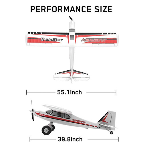 Ascent Volantex TrainStar 1400mm EPO Trainer RC Plane with Stabilizer ...