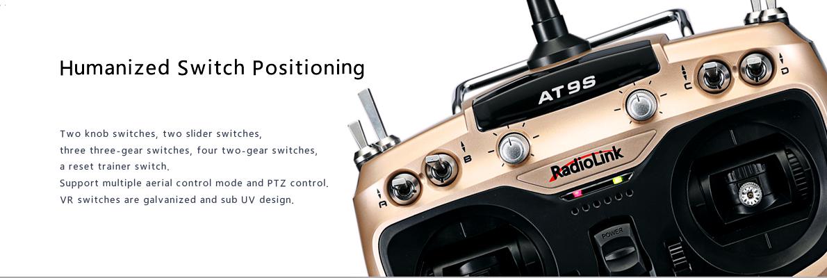 Radiolink AT9S Pro 2.4GHz 9 Channel Transmitter Radio With R9DS ...
