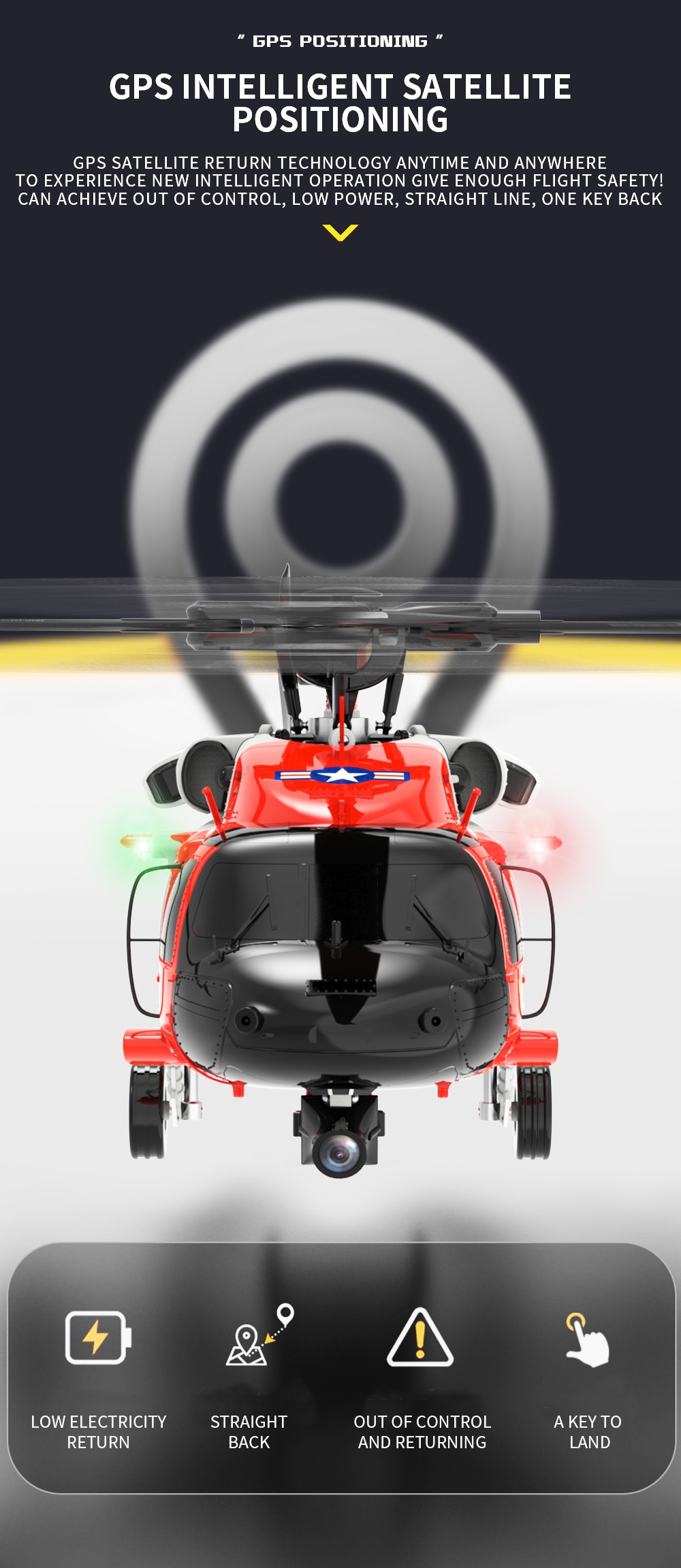 Yuxiang - F09S 6-Axis Gyro GPS + Optical Flow Stabilization FPV RC ...