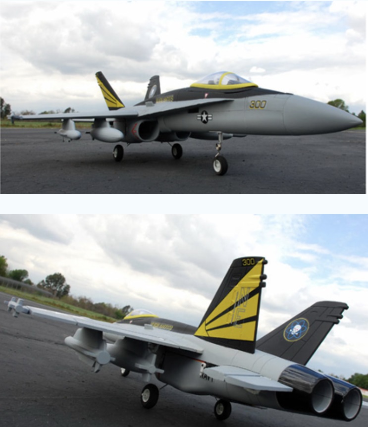 FMS 64mm EDF F-18 V2 Gray PNP