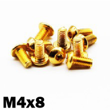 RC OMG M4x8 Button Head Screws (10) - Hobby Station