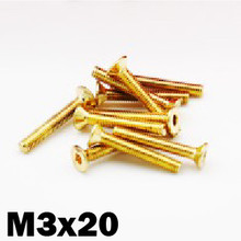 RC OMG M3x20 Flat Head Countsunk Screws (10) - Hobby Station