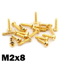 RC OMG M2x8 Button Head Screws (20) - Hobby Station