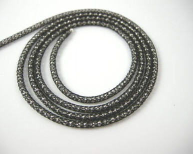 3mm SilverSilk Capture Chain - Black/Silver - Bello Modo