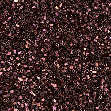 Hex Seed Bead by Miyuki - #0460 Dark Raspberry Metallic - Bello Modo